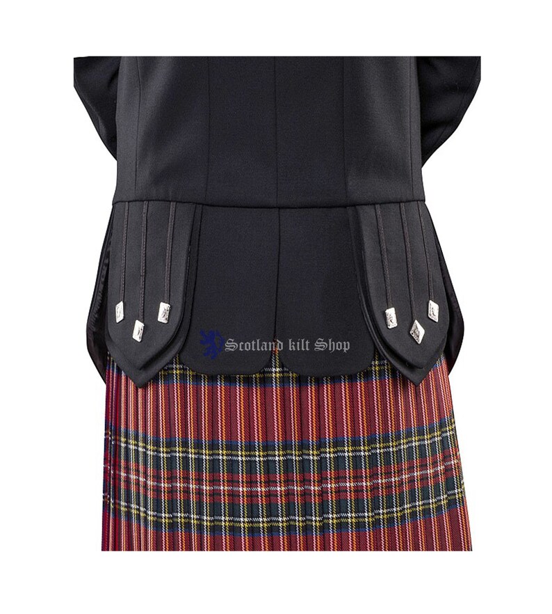 Mens Black Scottish Regulation Doublet Kilt Jacket With Vest - Etsy