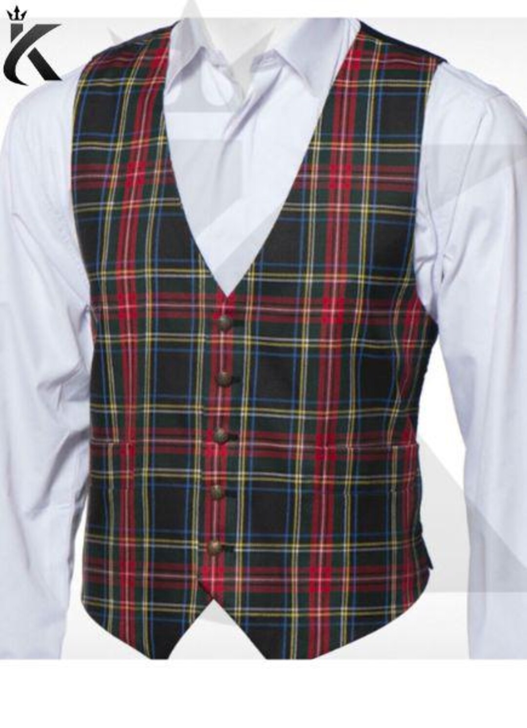 Scottish Mecleod Tartan Kilt Vest / Waistcoat for Mens - Highland ...