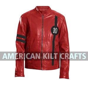 Ben Ten Leather Jacket - Ben 10 Tennyson Alien Swarm Superhero Ryan ...