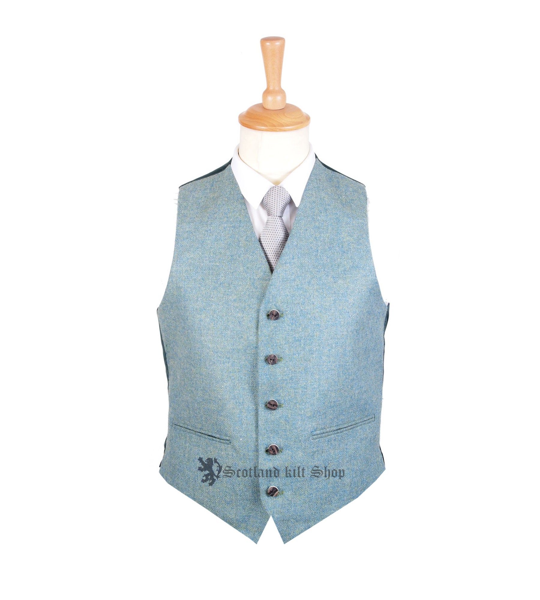 Custom Made Men's Scottish Lovat Blue Tweed Wool Argyle - Etsy