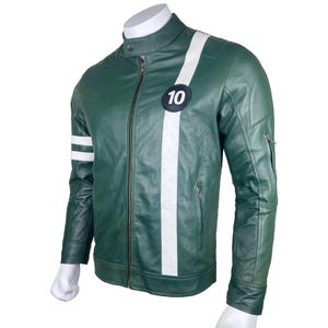 Ben Ten Leather Jacket - Ben 10 Tennyson Alien Swarm Superhero Ryan ...