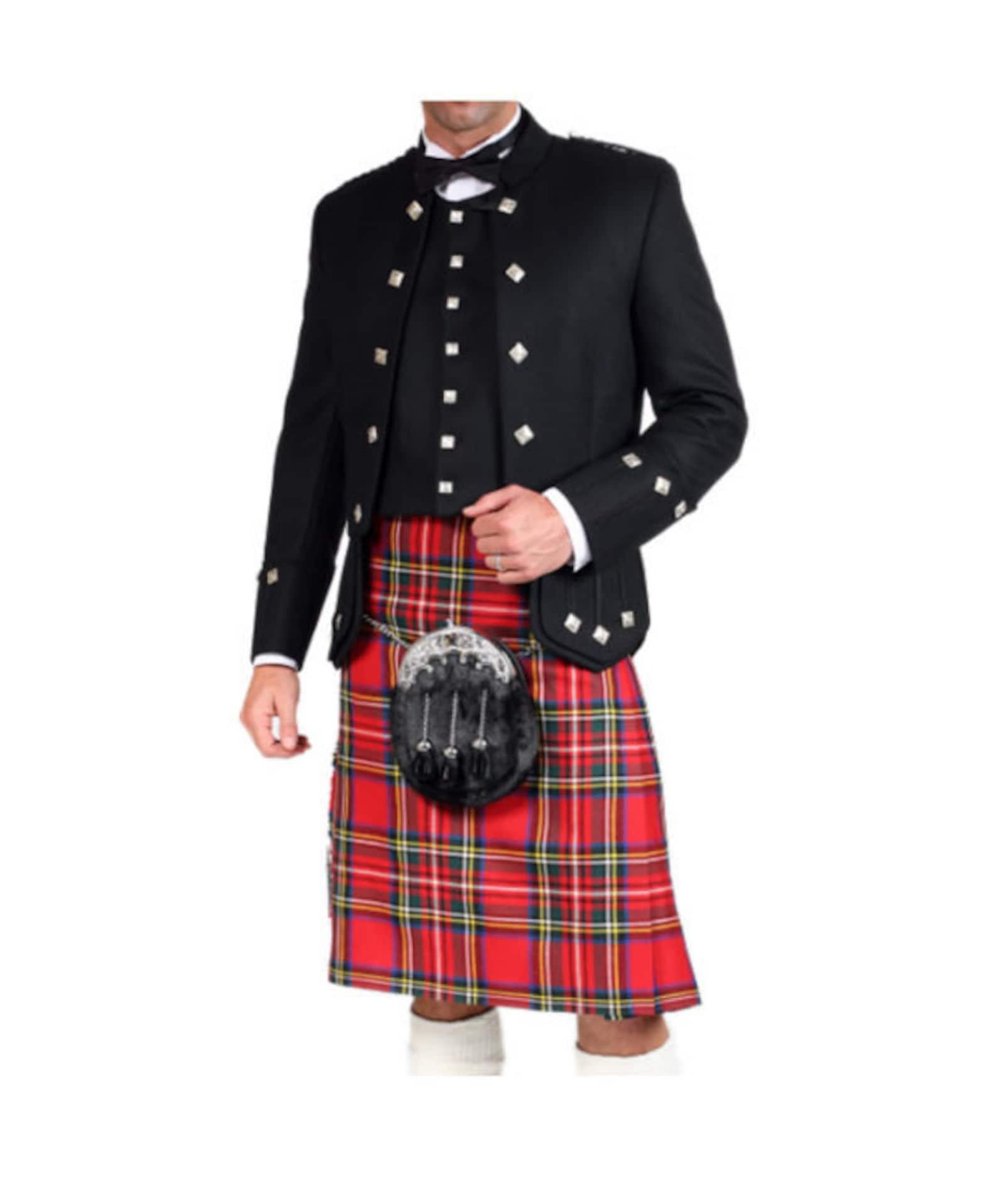 Custom Made Sheriffmuir Doublet Kilt Jacket Wit Vest Military Piper ...