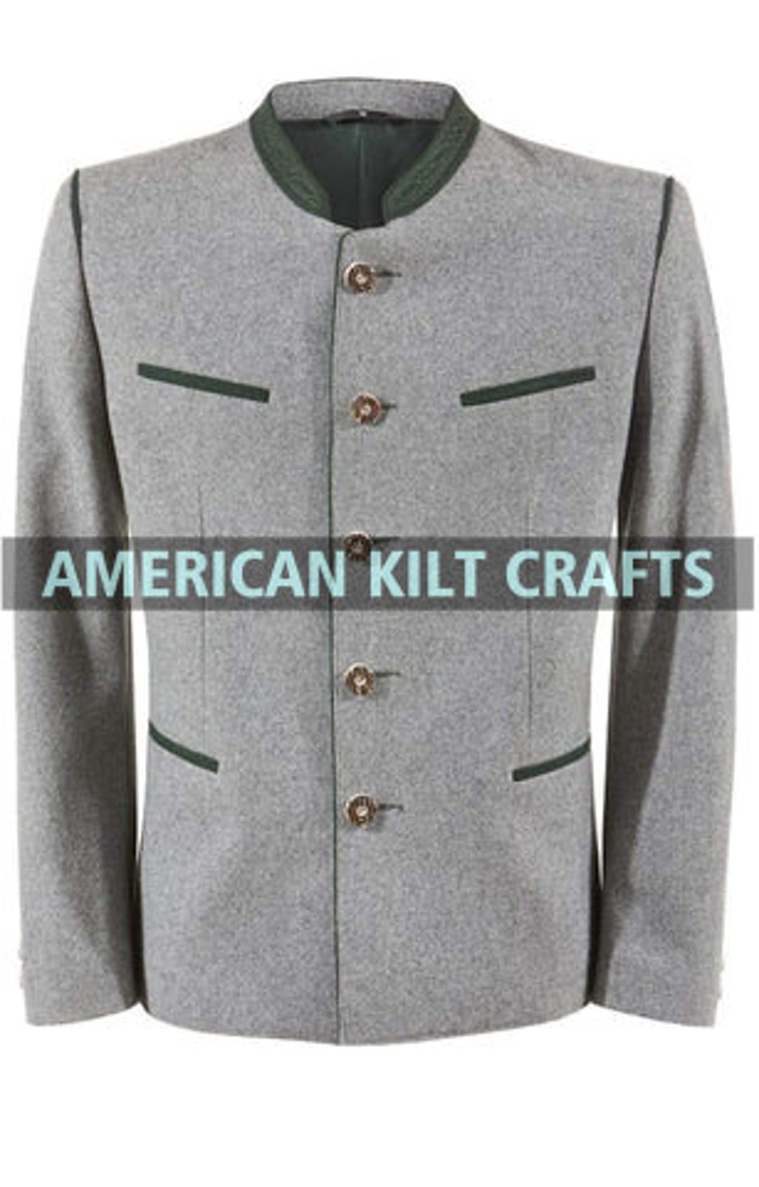 Vintage Gray Trachten Jacket | Austrian Wool Jacket | Traditional Tyrol ...