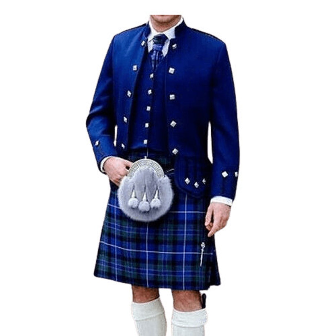 Custom Made Sheriffmuir Doublet Kilt Jacket Wit Vest | Military Piper ...