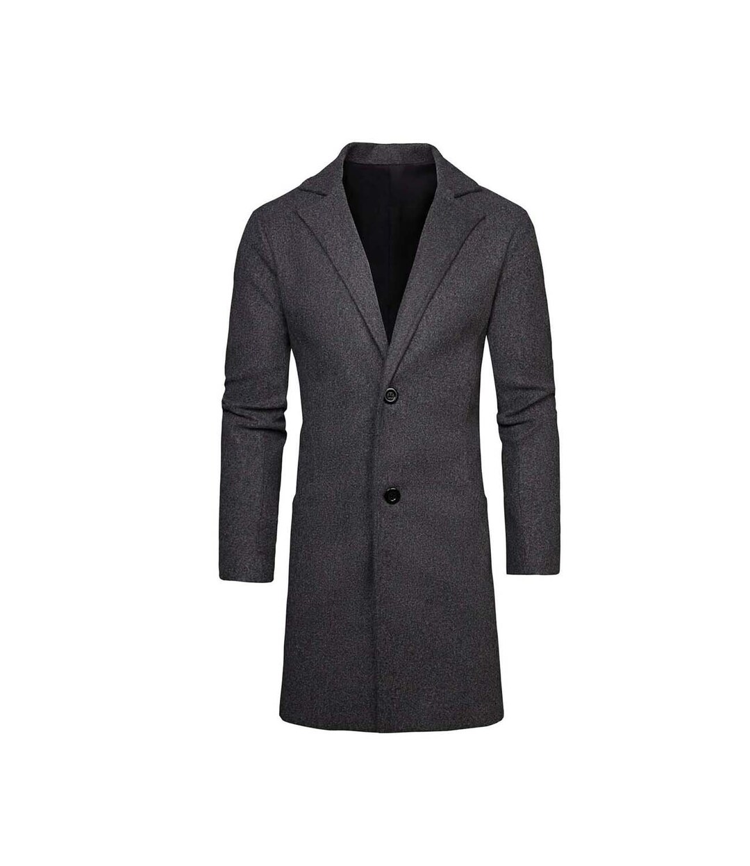Mens Gray Long Overcoat - Vintage Long Trench Coat for Men - Mens ...