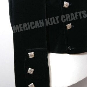Handmade Scottish Black Montrose Doublet Kilt Jacket for Mens - Men ...
