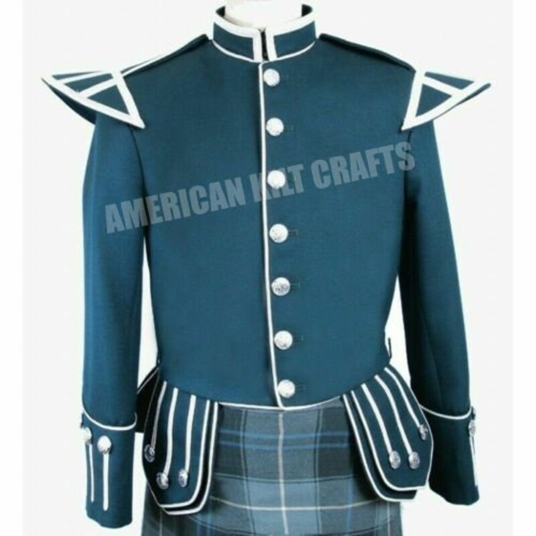 Scottish Military Piper Drummer Doublet Jacket | Traditional Highland Wedding Jacket | Marching ...