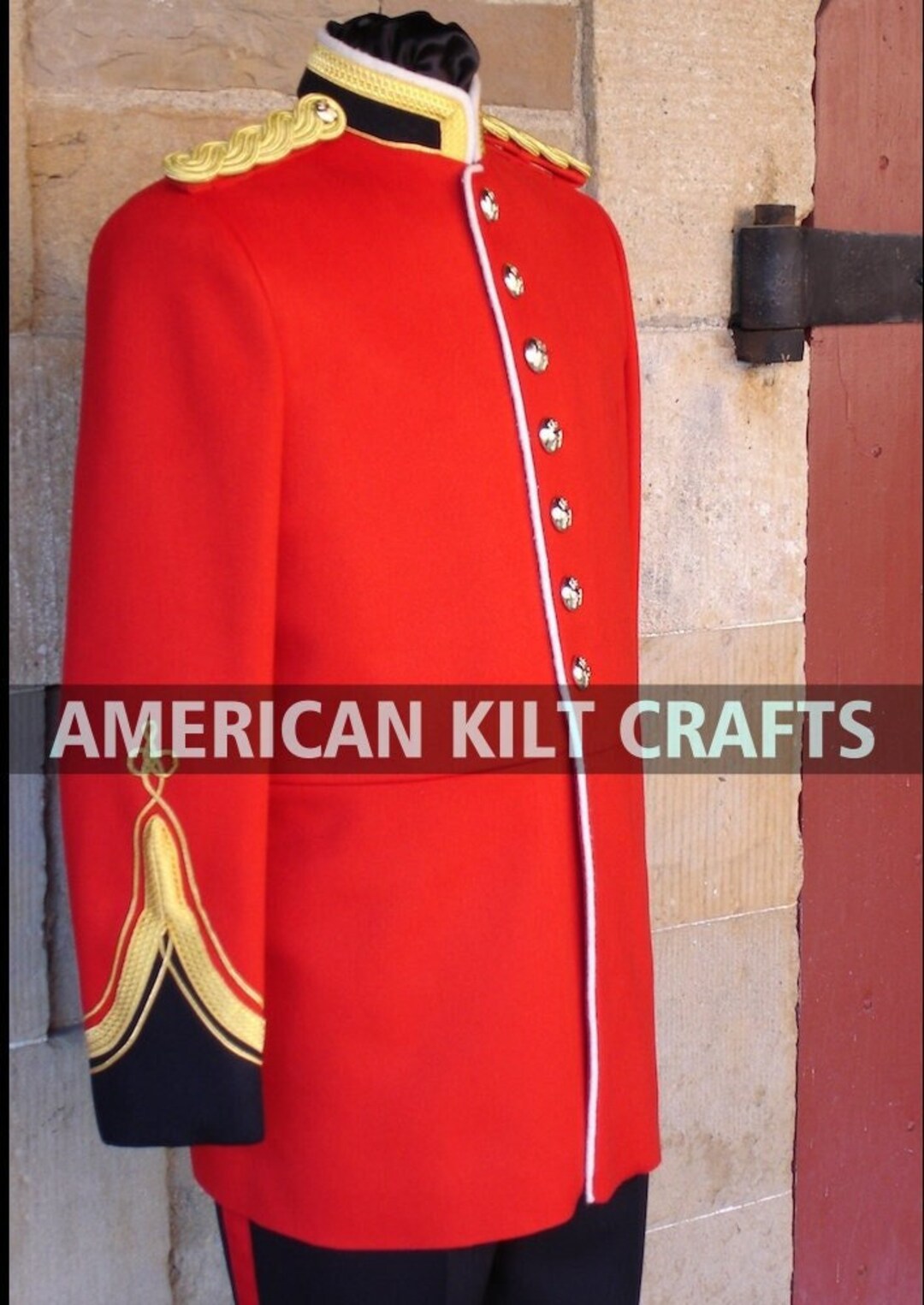 New Men's Red Royal British War Jacket Anglo Zulu Civil War Jacket ...