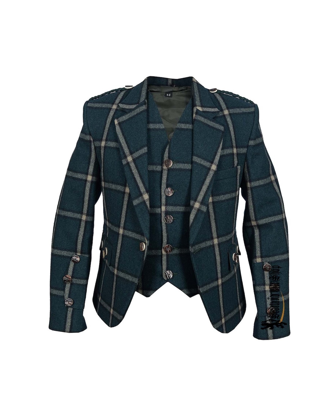 Custom Made Mens Tartan Argyle Jacket - Highland Argyll Wedding Kilt ...