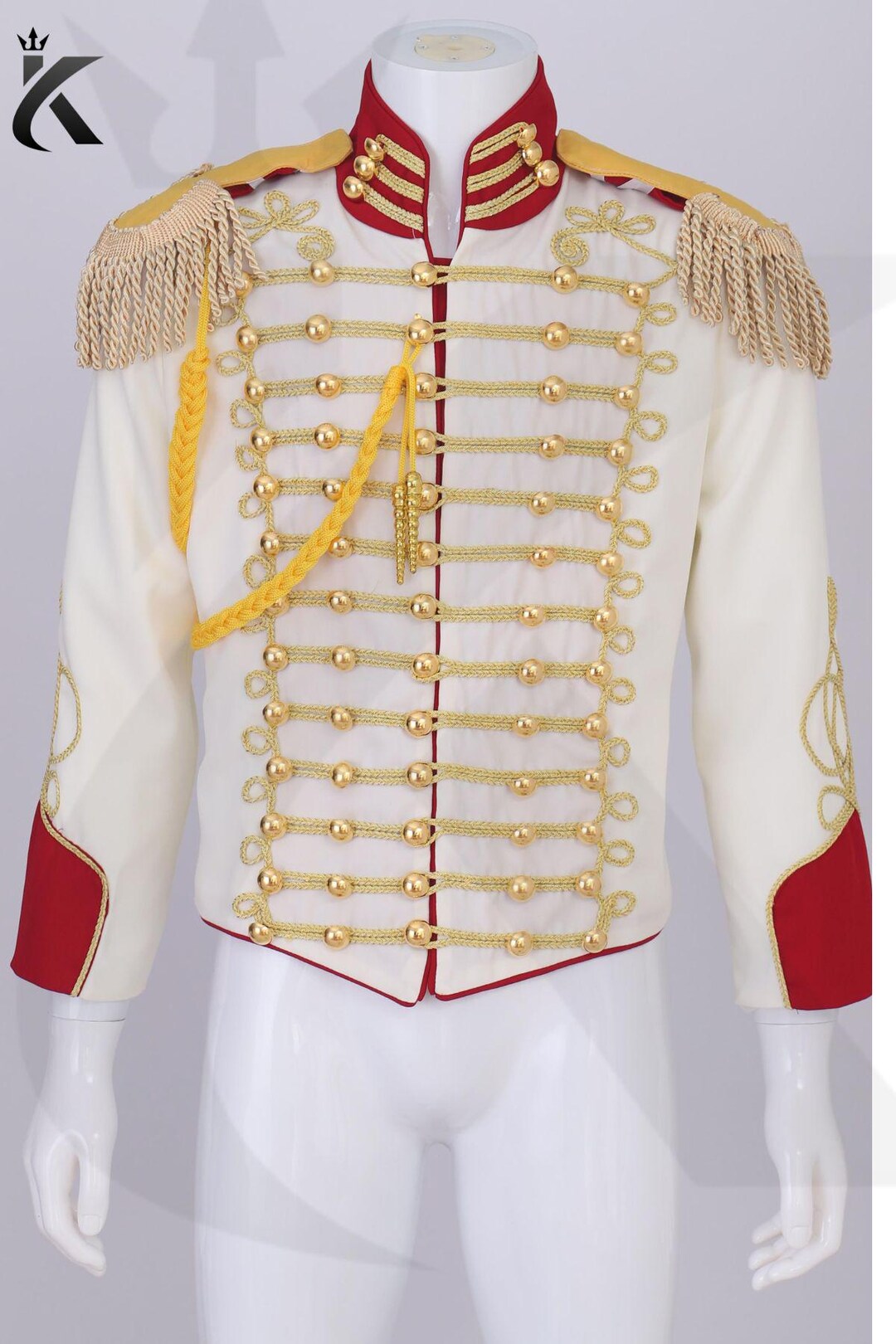 American Civil War Gold Braiding Hussar Officers Jacket Costume ...