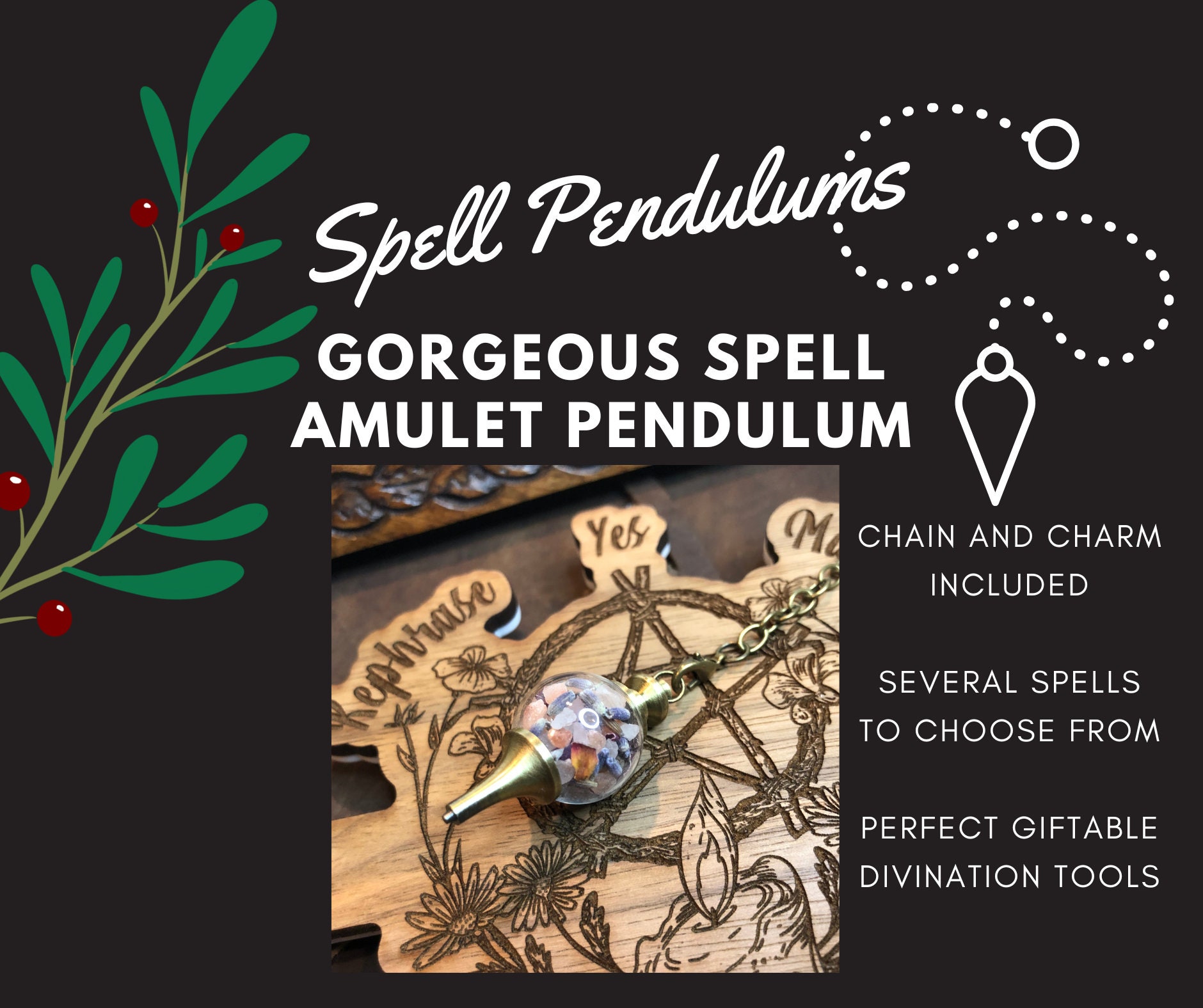 Spell Pendulum Handmade Amulet Pendulum Pendulum for Witch - Etsy