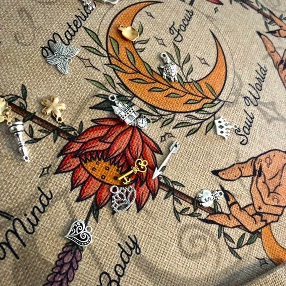 Charm Casting Mat Divination Mat Charm Casting Kit - Etsy