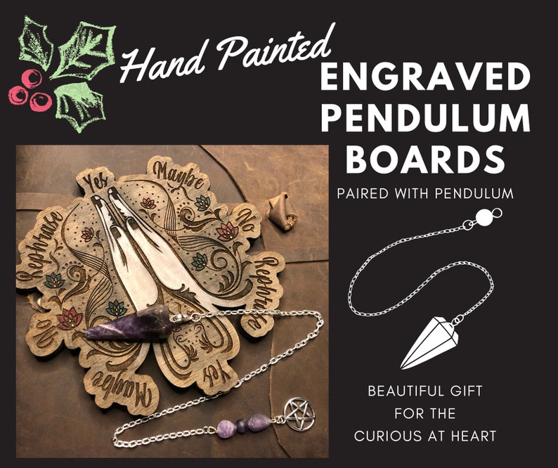 Pendulum Board Pendulum Witch Board Amethyst Pendulum - Etsy