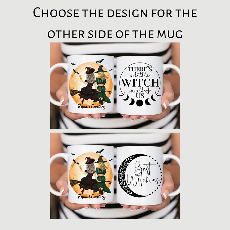 Custom Witches Coffee Cup Witchy Coffee Mug Halloween Mug Customizable ...