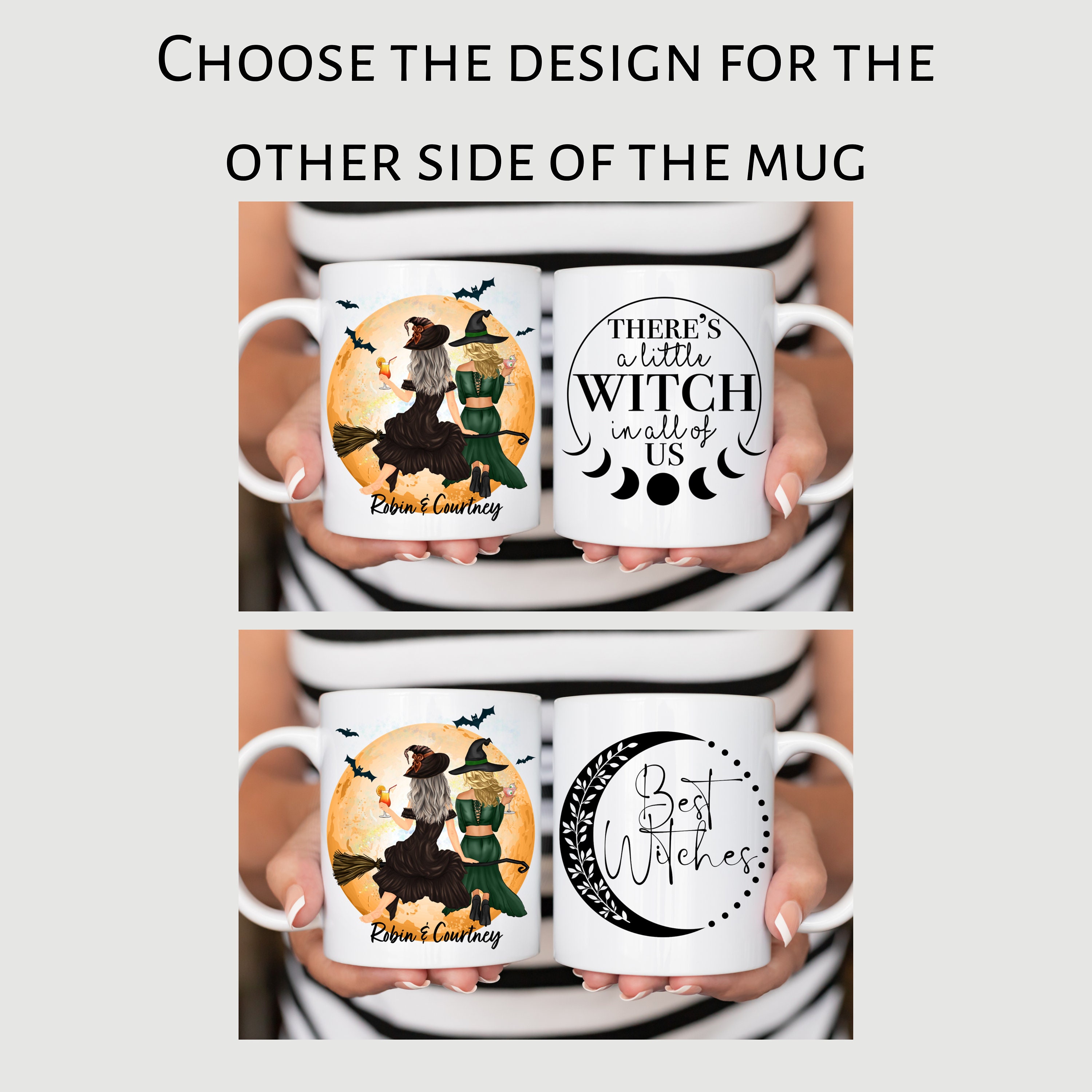 Custom Witches Coffee Cup Witchy Coffee Mug Halloween Mug Customizable ...
