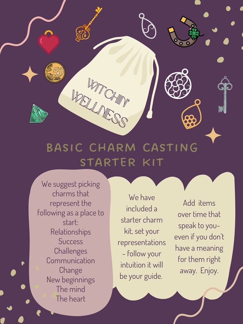 Charm Casting Mat Divination Mat Charm Casting Kit Fortune Telling ...