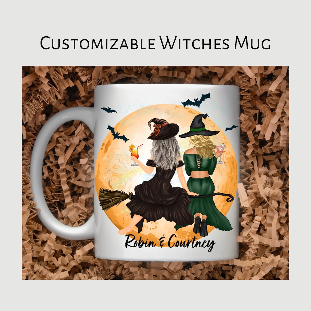 Custom Witches Coffee Cup Witchy Coffee Mug Halloween Mug Customizable ...