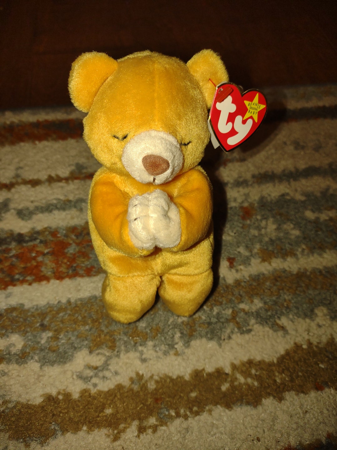 Beanie Baby Praying Bear Perfect Condition - Etsy