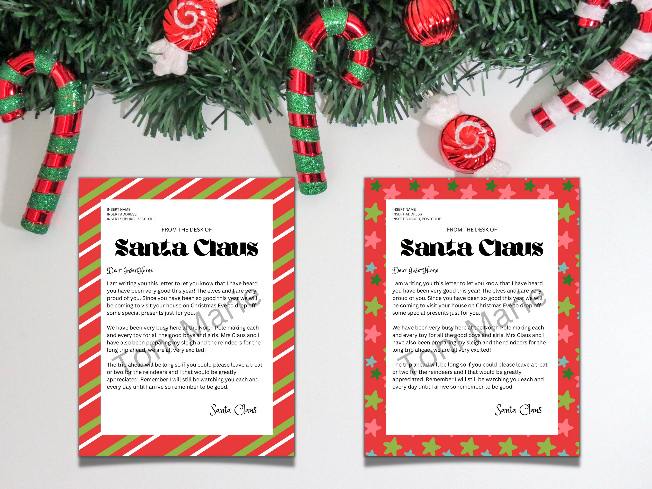 Editable Letter From Santa Santa Letter Santa Claus Letter - Etsy