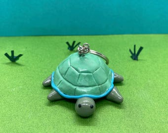 Cute Turtle Handmade Polymer Clay Keychain - Etsy