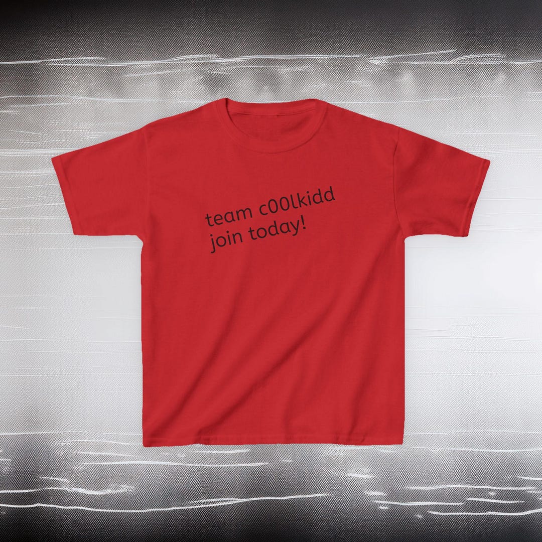 Kids Tee Shirt, Team C00lkidd, Forsaken, R, Gamer, Children's Fun ...