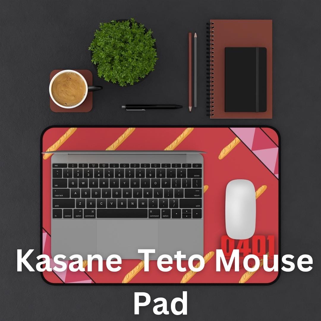 Teto, Desk Mat, Synthesizer, April Fools, Decor for Teto Fans, Baguette ...