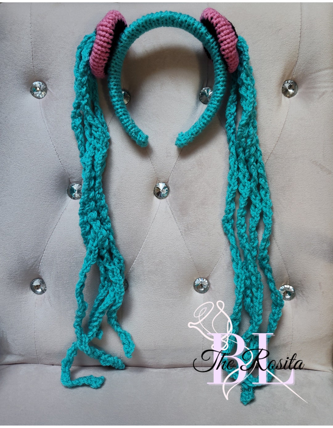 Hatsune Miku Headband, Handmade, Party, Makeup Head Band, Birthday ...