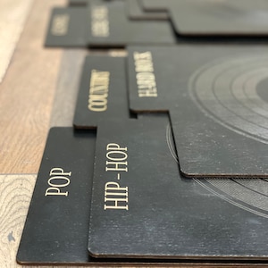 Custom Engraved Vinyl Record Dividers, Album Dividers, Lp Organizers ...