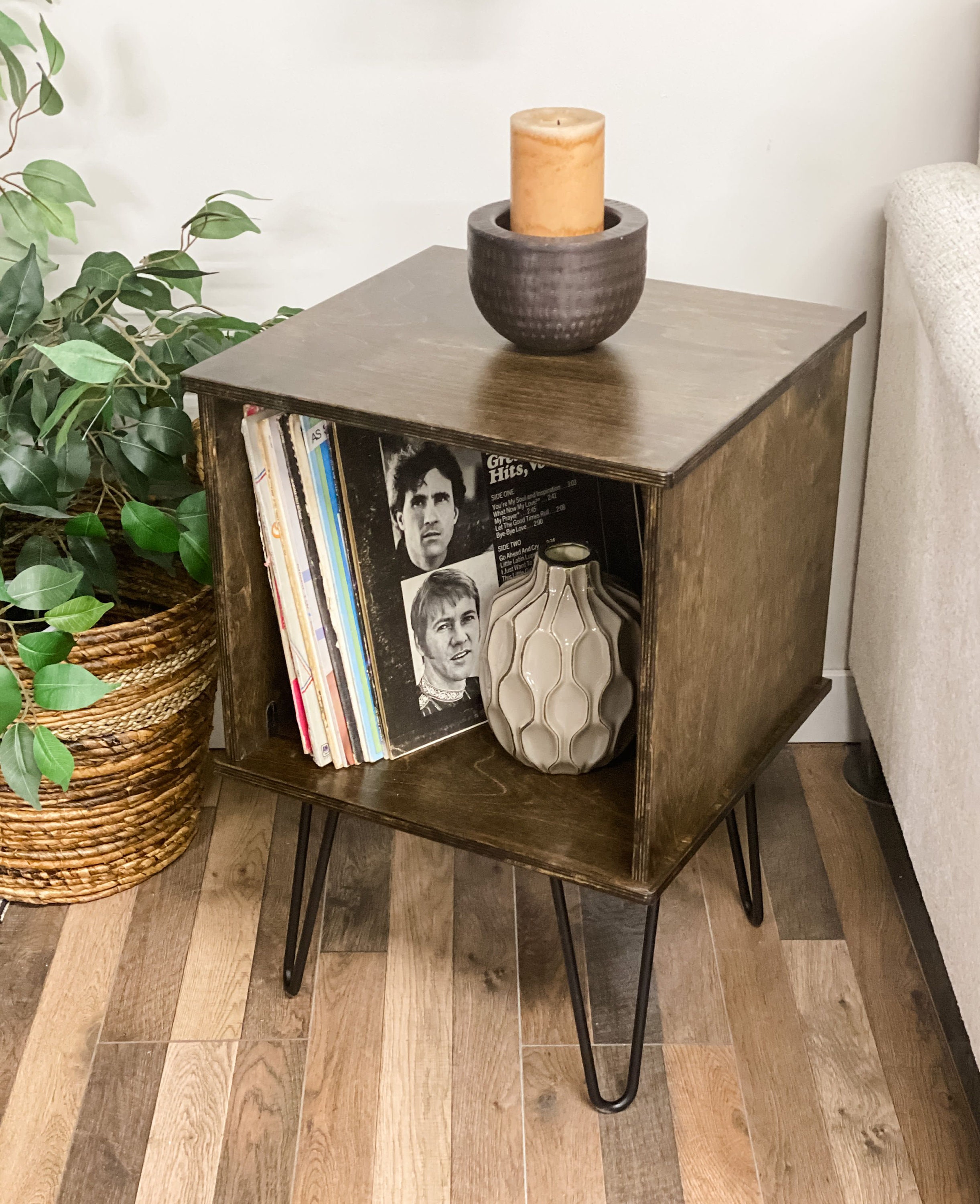 Vinyl Record Storage Lp Storage End Table Record Storage - Etsy