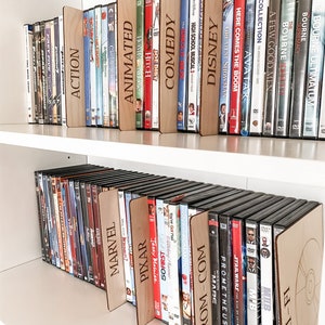 Dvd Divider, Genre Divider, Movie Divider, Movie Organizer, 45 ...