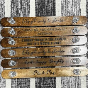 Shot-ski, Shot Board, 2 Person Shot Board, Wedding Gift, Shotski - Etsy