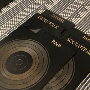 Custom Engraved Vinyl Record Dividers, Album Dividers, Lp Organizers ...