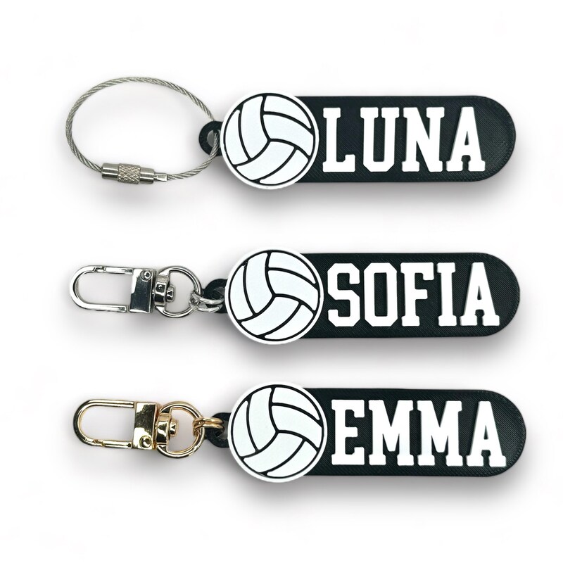 Volleyball Keychains - Etsy