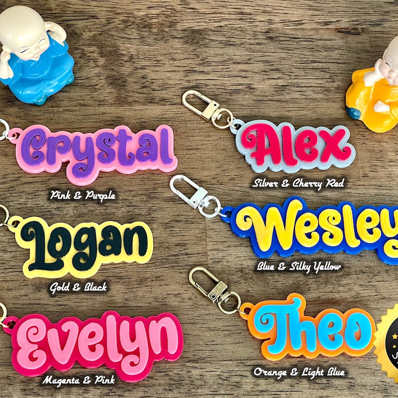 Name Keychain - Etsy