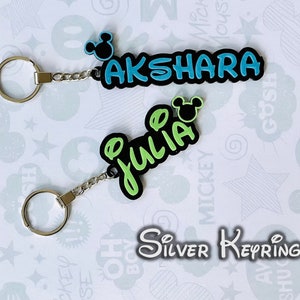 Custom Disney Keychain, Disney Name Key Chain, Disney Name Tags ...