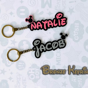Custom Disney Keychain, Disney Name Key Chain, Disney Name Tags ...