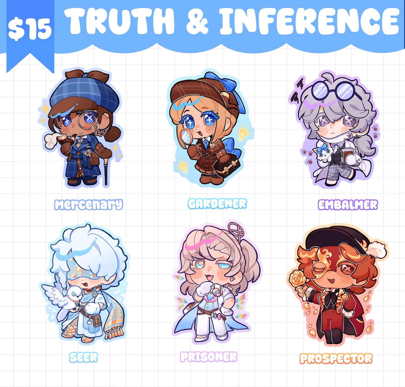 Identity V | Truth and Inference Keychains [restock] - Etsy