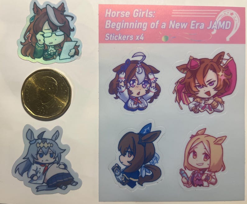 Uma Musume Holographic Stickers - Etsy