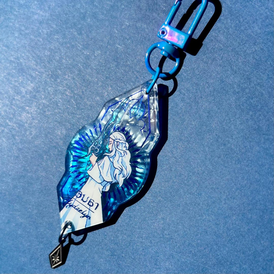 FFXIV Hydaelyn Foiled Crystal Acrylic Keychain - Etsy