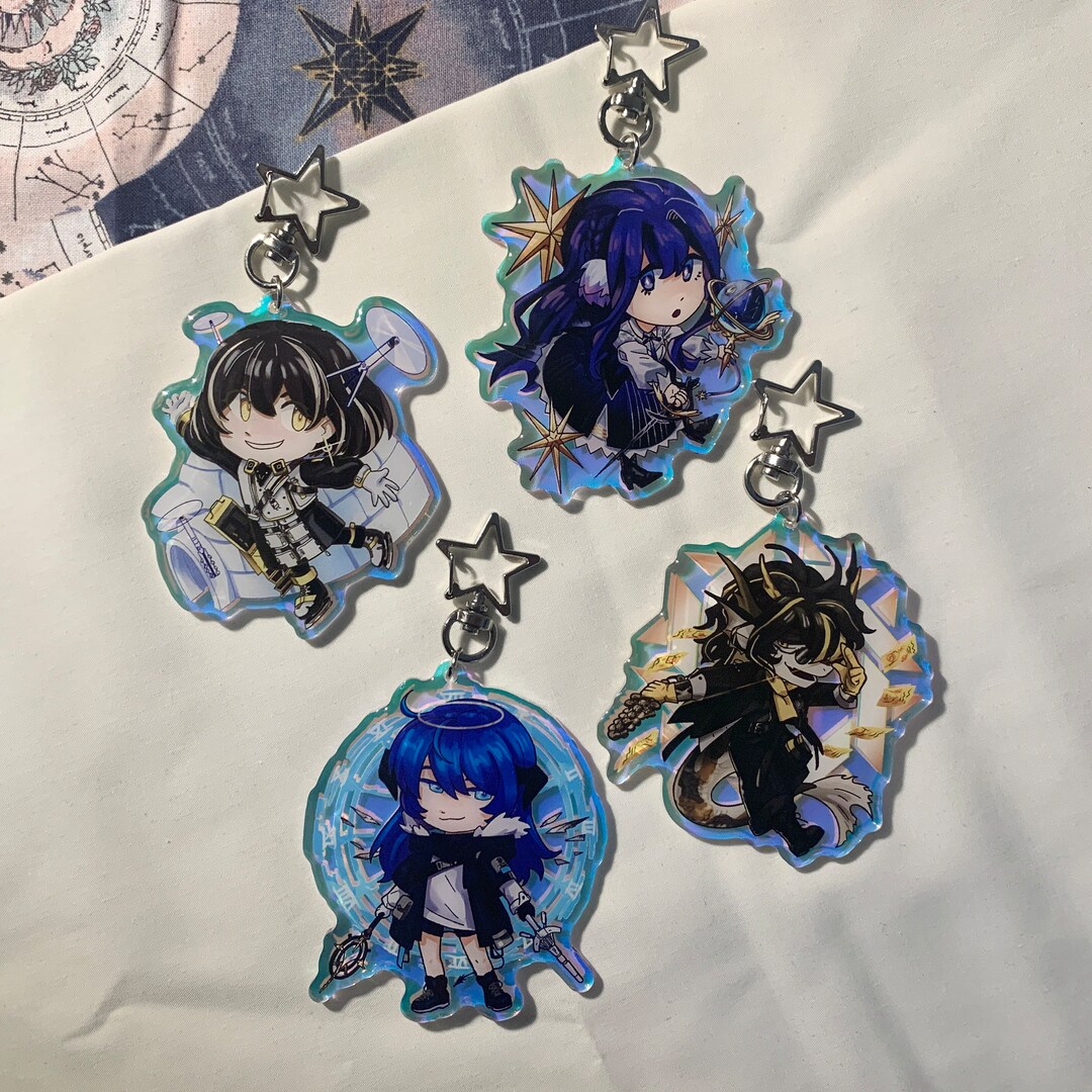 Arknights Holographic Keychains: Mostima Lee Magallan - Etsy