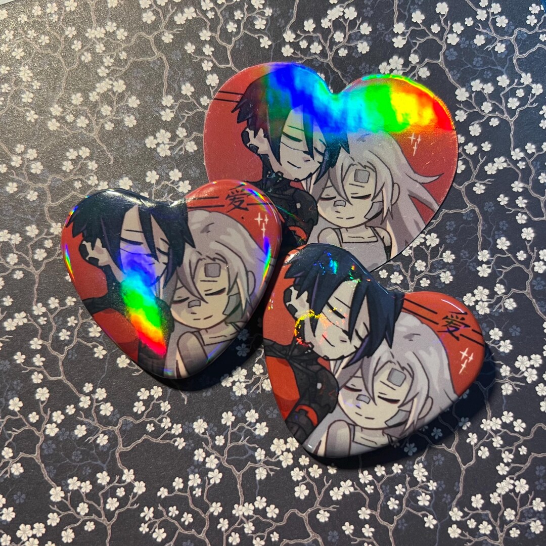 SIGNALIS Heart Button and Sticker - Ariane/elster - Etsy