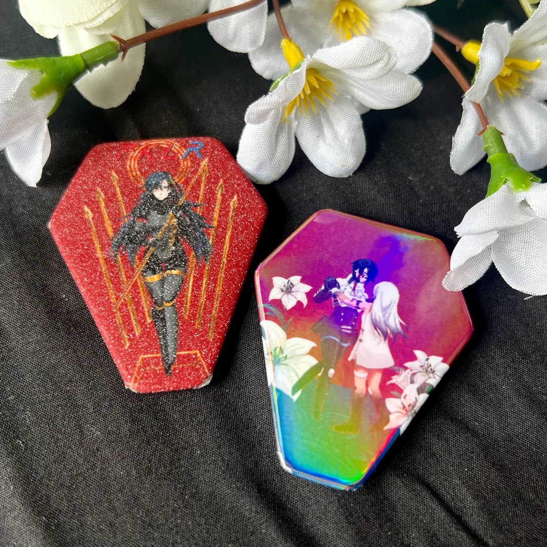 SIGNALIS Coffin-shaped Buttons - Ariane/elster, Falke - Etsy