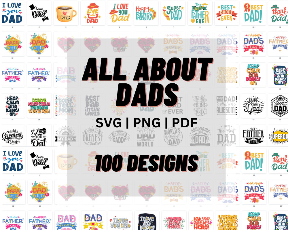 Dad Svg Bundle Fathers Day Svg Dad Svg Dad Life Svg Dada - Etsy