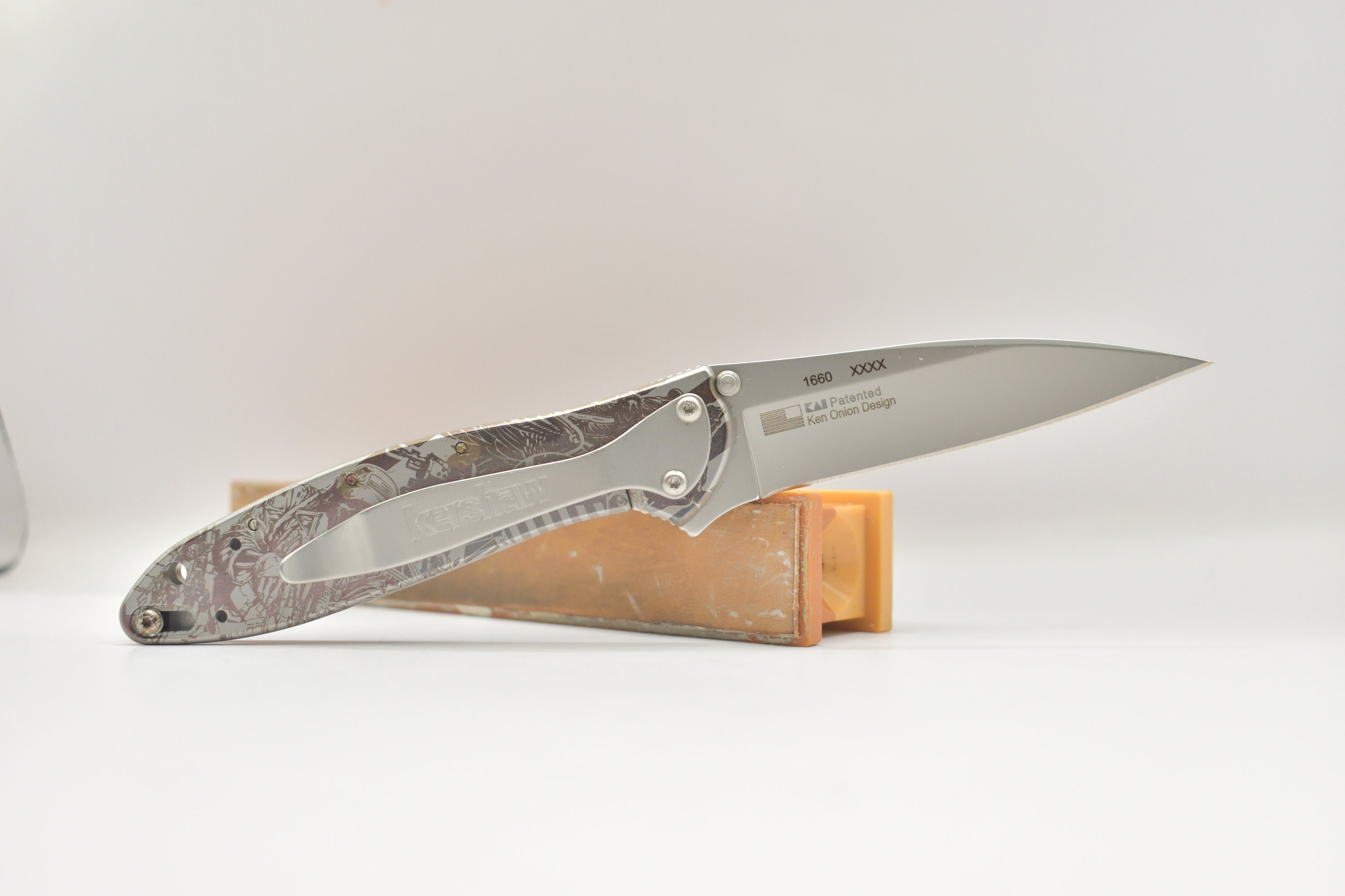 US Military Themed Kershaw Leek 1660 Annealed US Made Knife - Etsy