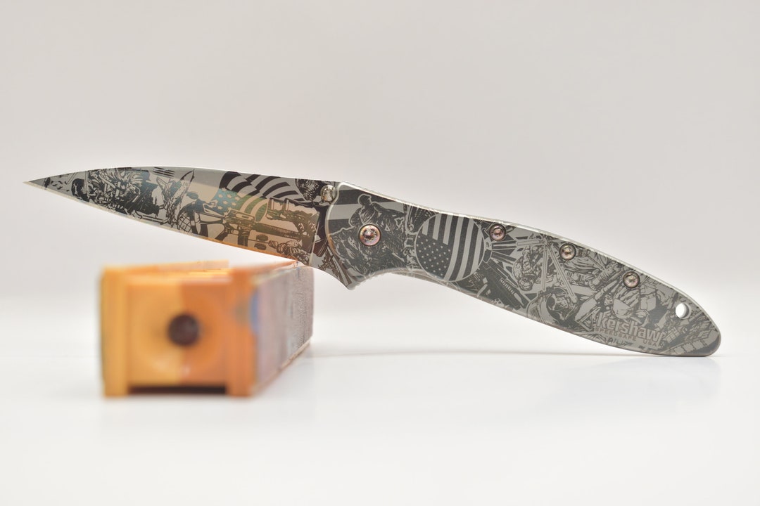 US Military Themed Kershaw Leek 1660 Annealed US Made Knife - Etsy
