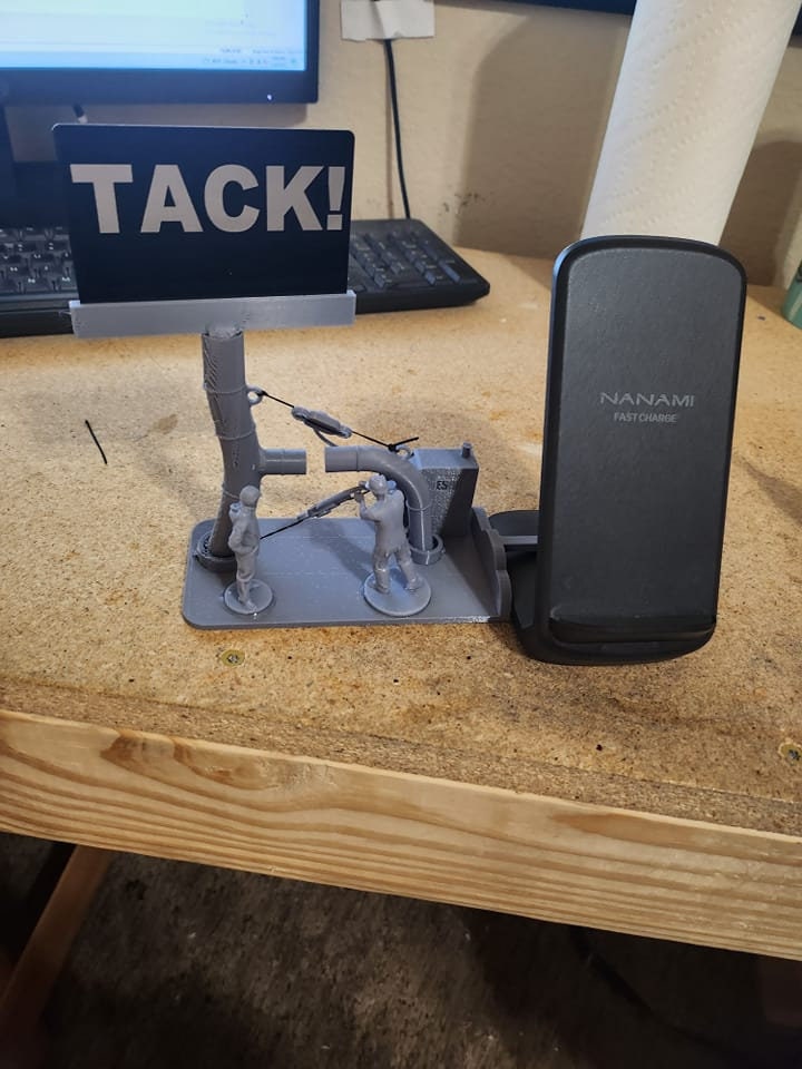 Pipefitter Comic Diorama Phone Charger, Now With TACK Sign - Etsy