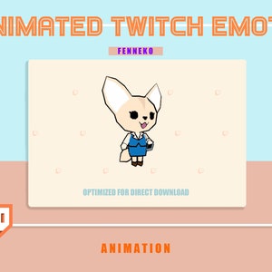 ANIMATED FENNNEKO Low Poly Emote/ Emoji for Twitch/ Discord/ Chat - Etsy