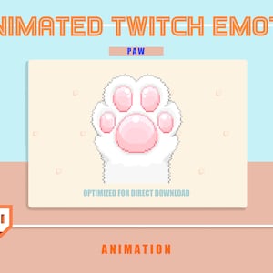 ANIMATED Waving PAW Emote/ Emoji W/ Transparent Background is Ready to ...