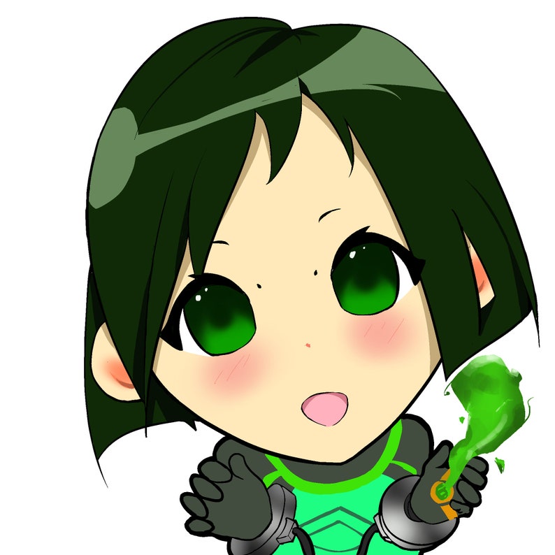 Chibi Viper Emote!!! (transparent Background) Cute Anime Girl, Sign ...
