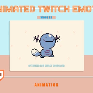 ANIMATED Squishy Wooper Pixelated Pokemon With No Background for ...